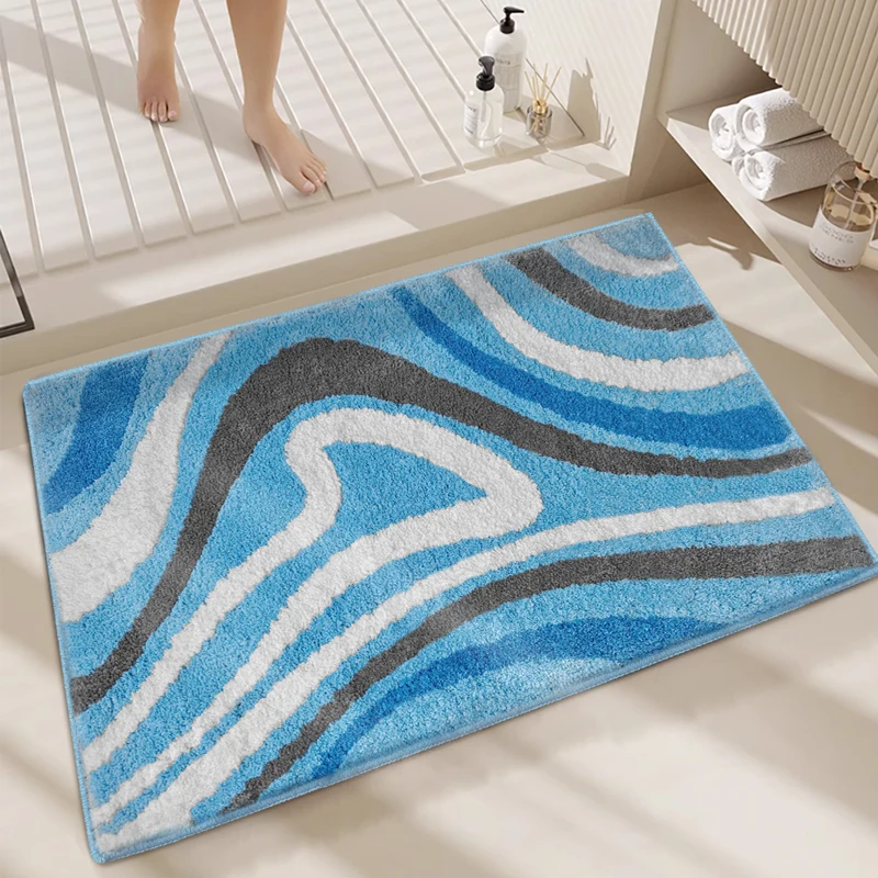 Stylish & Soft Microfiber Rugs with Non-Slip TPR Backing