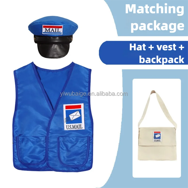 Baige 3-14Years Boys Girls Halloween Costumes Professional Postman ...