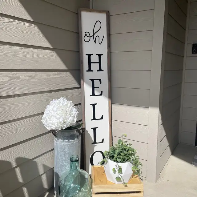 Welcome Porch Sign,Porch Decor,Farmhouse Front Porch Sign Oh Hello ...