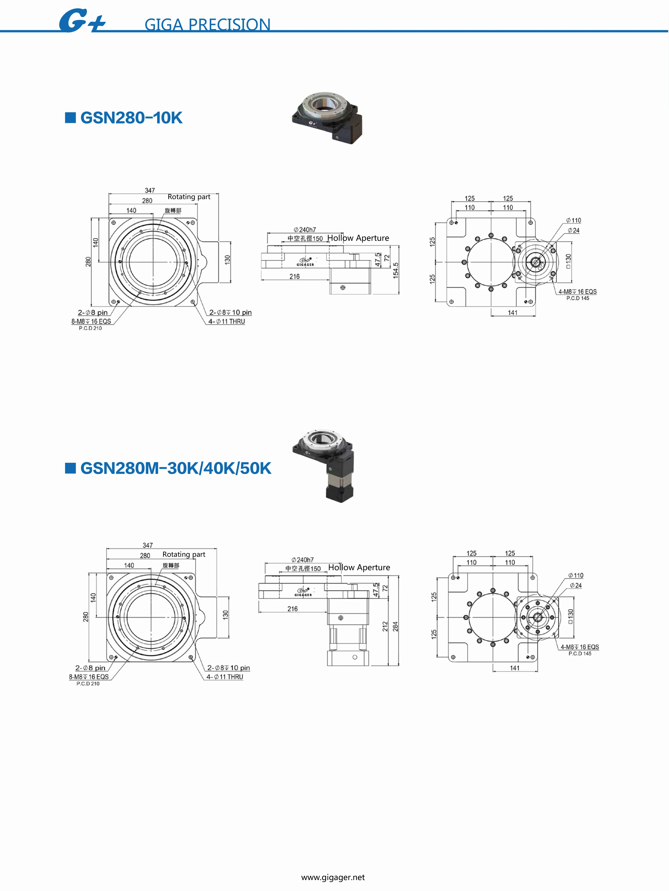 280MM Hollow Aperture Rotary Table - Precision CNC Indexing for Energy ...