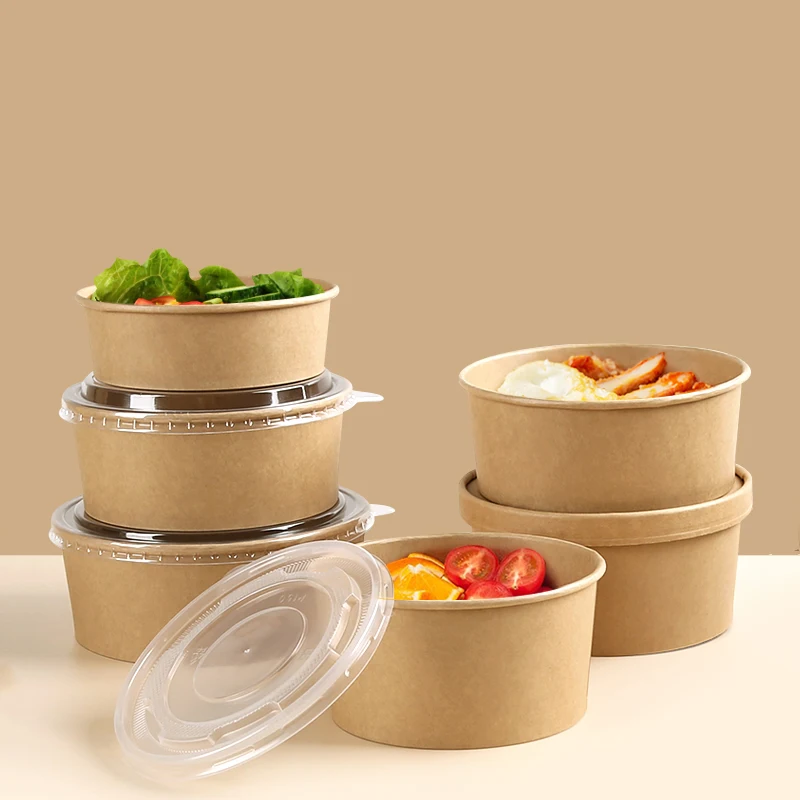 Custom Disposable Salad Food Container Eco Friendly Portable Bento ...
