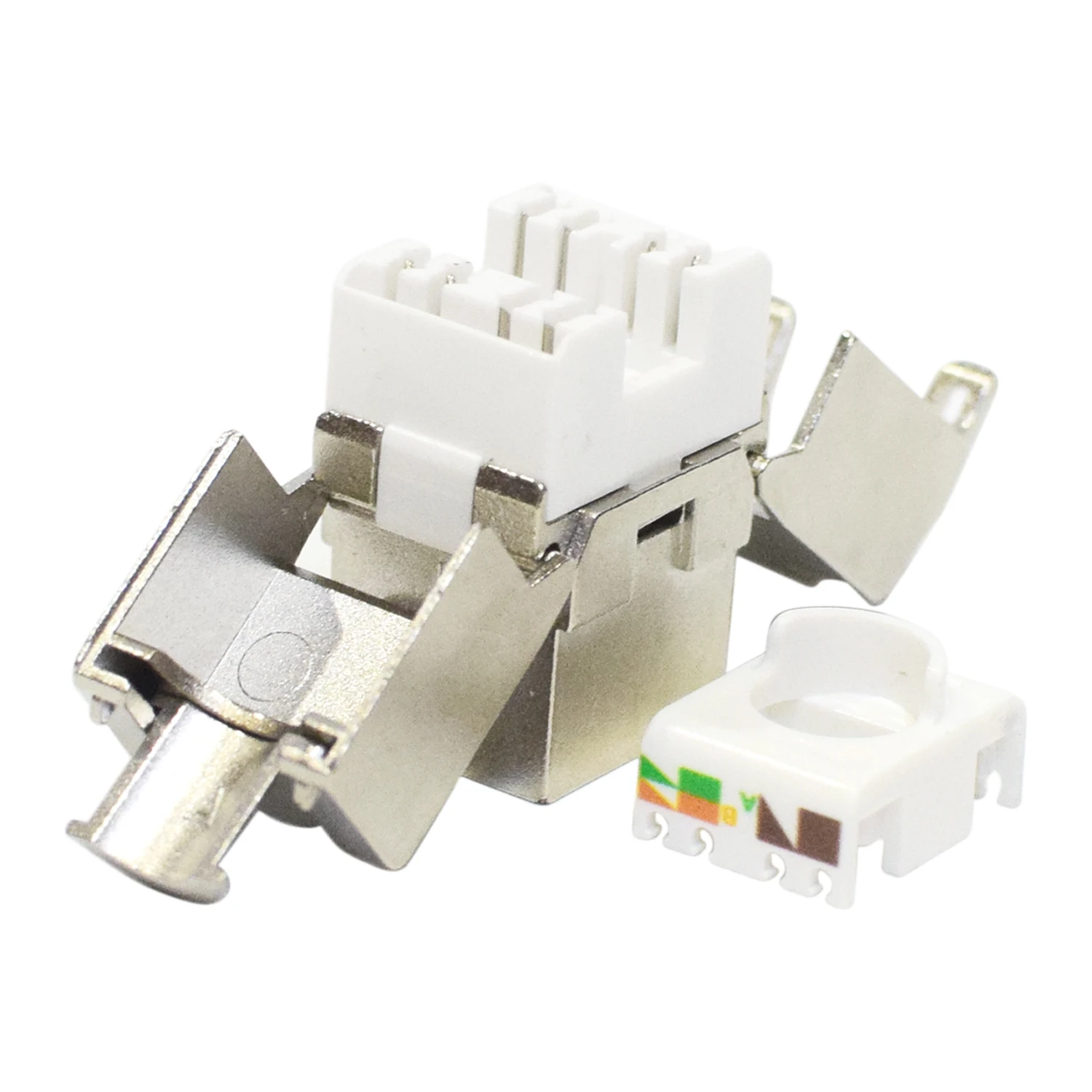 Szadp Hot Sale Cat6 Connector Keystone Tool Keystone Jack Price Pass Way Shielded Keystone Jack ...