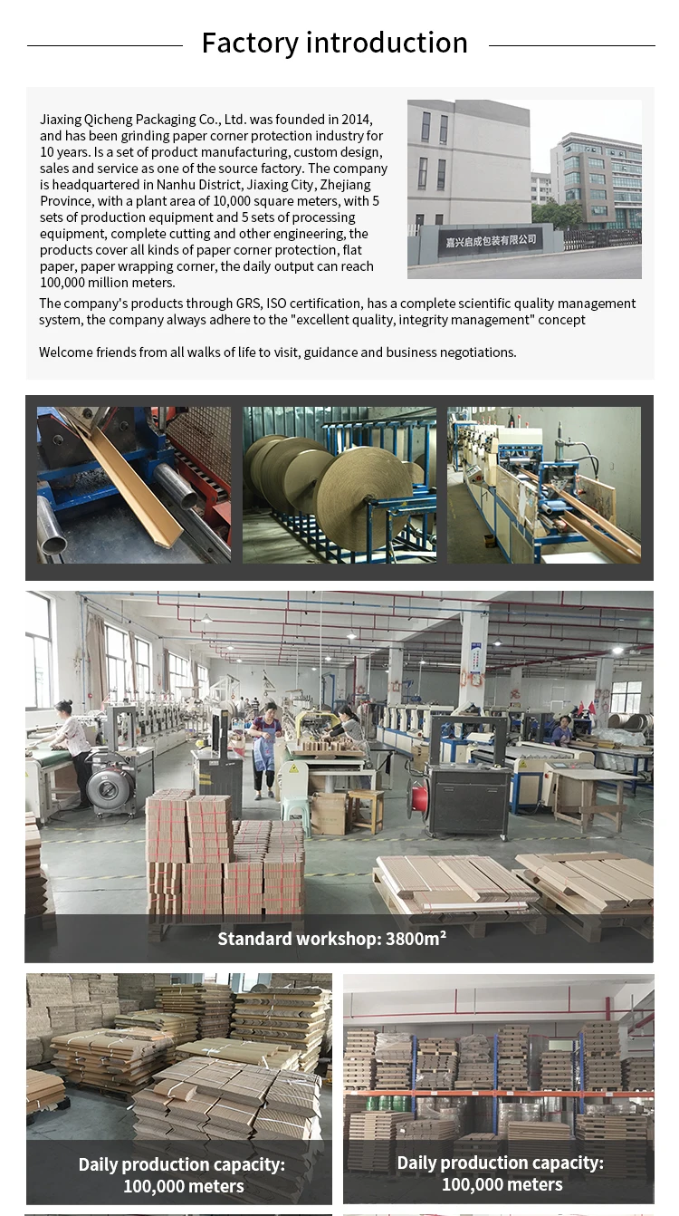Triple Wall Paper Corrugated Corner Edge Protector