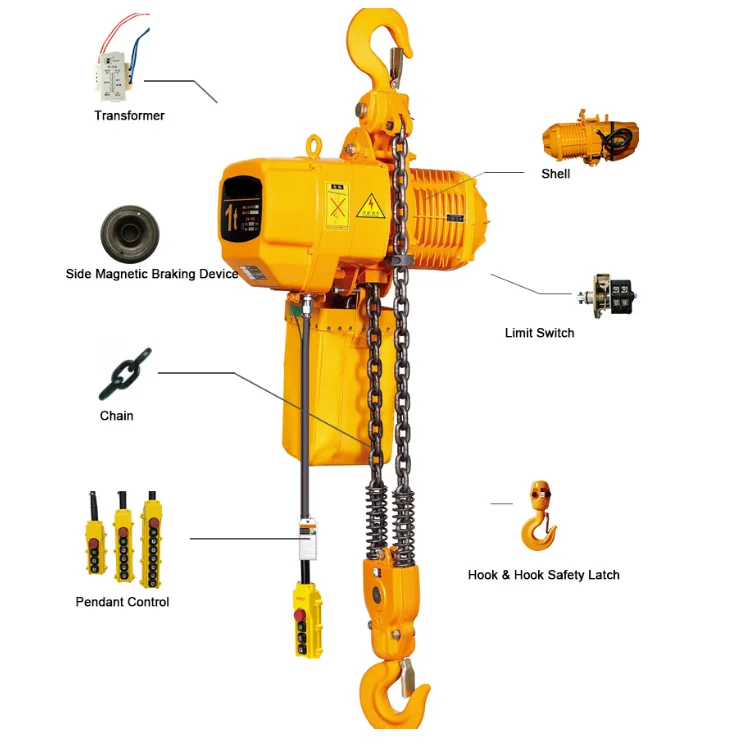 Electric Chain Hoist Single Double Speed Voltage Electric Hoist - Buy ...