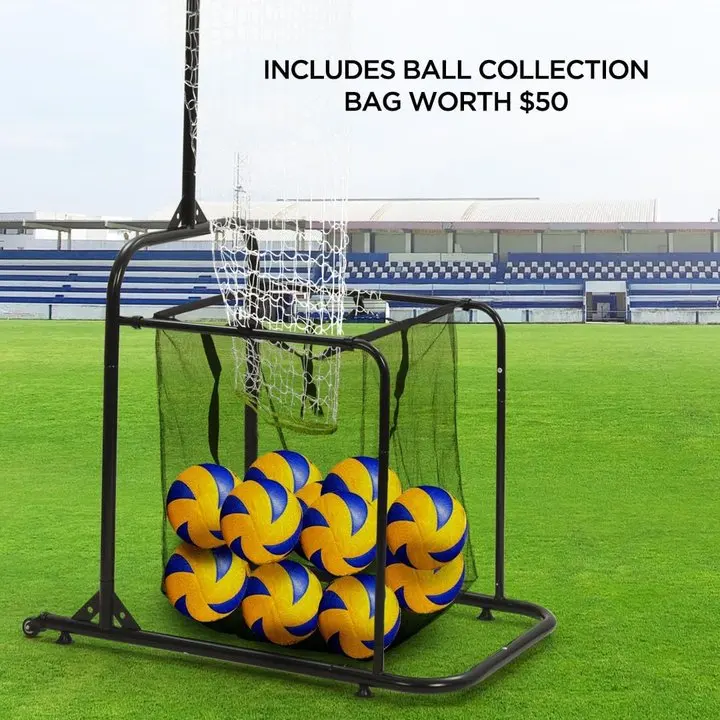 Volleyball Training Equipment Target Net with Adjustable Target Hoop ...