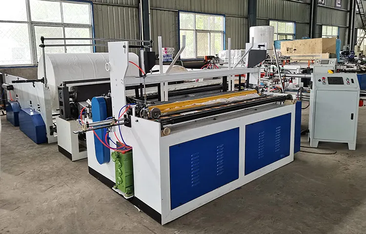Semi Automatic Small Toilet Paper Roll Making Machine For Toilet Tissue ...