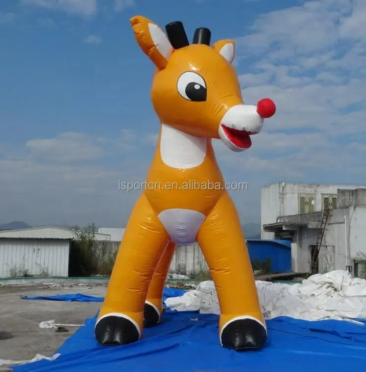 Giant Outdoor Christmas Inflatable Rudolph The Red-nosed Reindeer - Buy ...