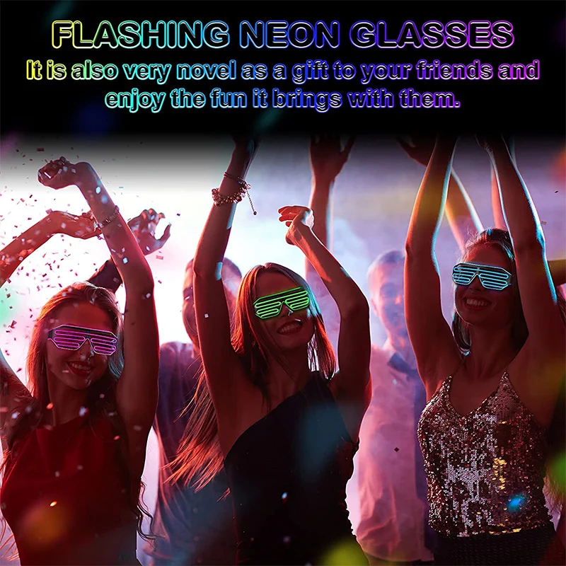 Customized Led Light-up Eyeglasses For Parties Halloween Christmas ...