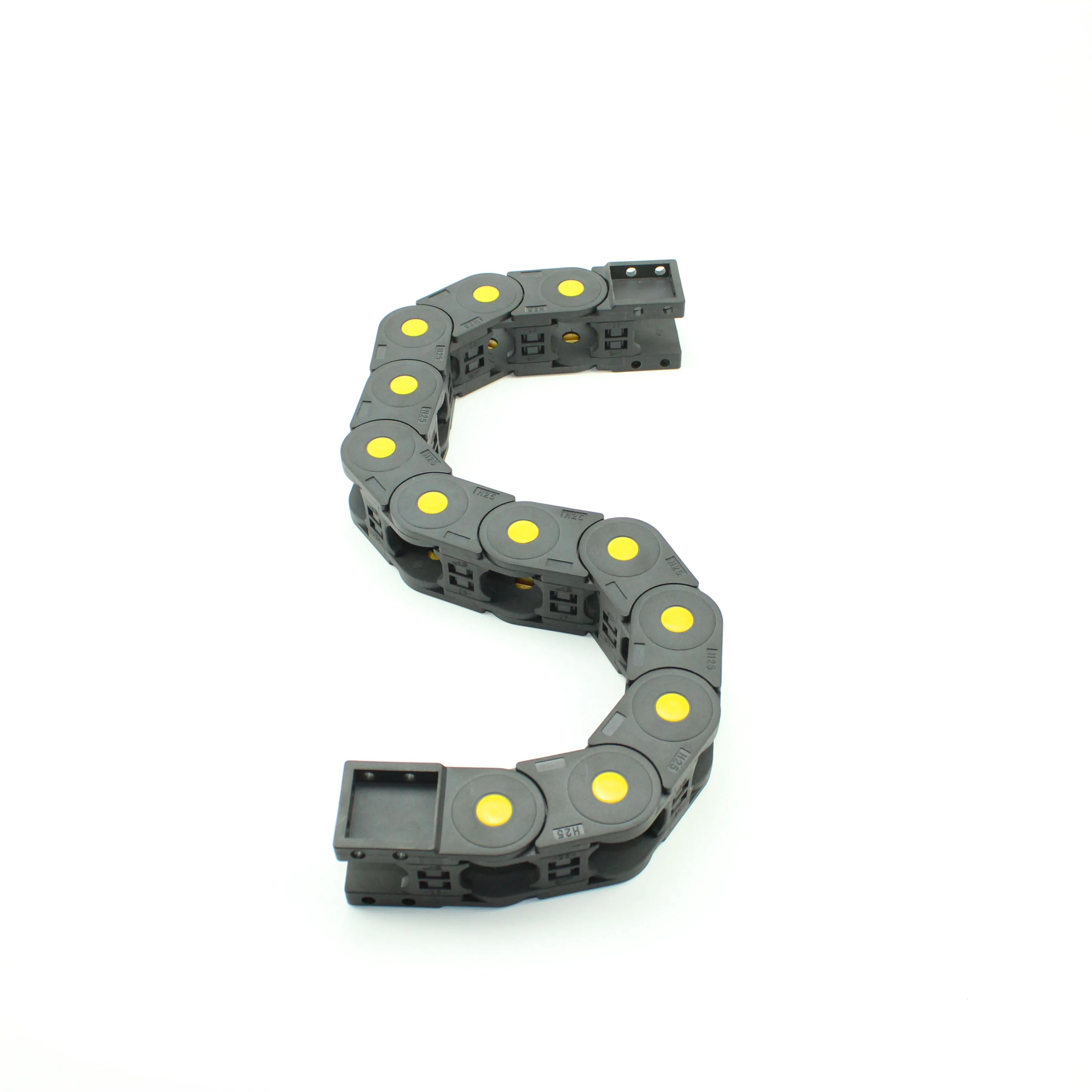 Plastic cable bracket for flexible track cable trough bridge drag chain ...