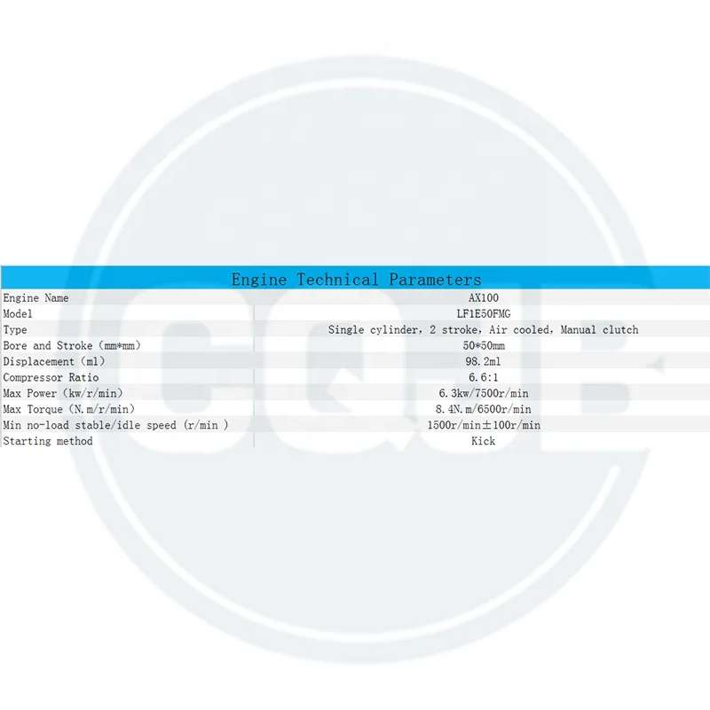 カラー Cqjb高品質2ストロークモーターサイクルエンジンax100cc4ギアモーターサイクルエンジンアセンブリ - Buy ...