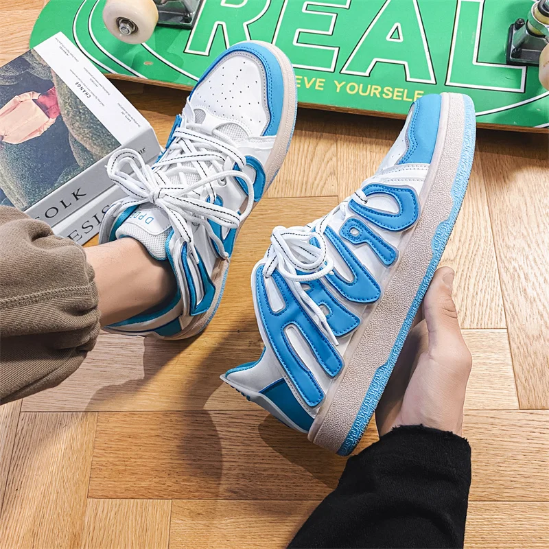 Mnv Custom Logo Wholesale Leather Sneakers Men Basketball Style Casual ...