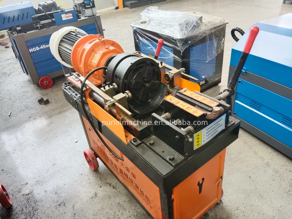 16-40mm Flat Head Rebar Straight Thread Rolling Machine Automatic ...