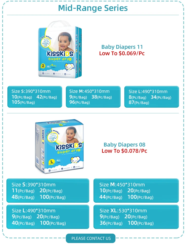 Kisskids Eco Friendly Grade A Dry New Born Baby Diapers/nappies - Buy ...