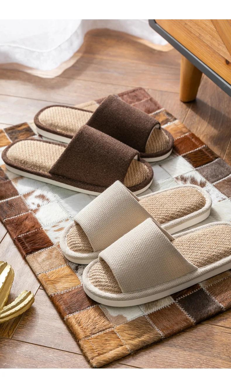Slippers Four Seasons Universal Men's Home Indoor Household Cotton And ...