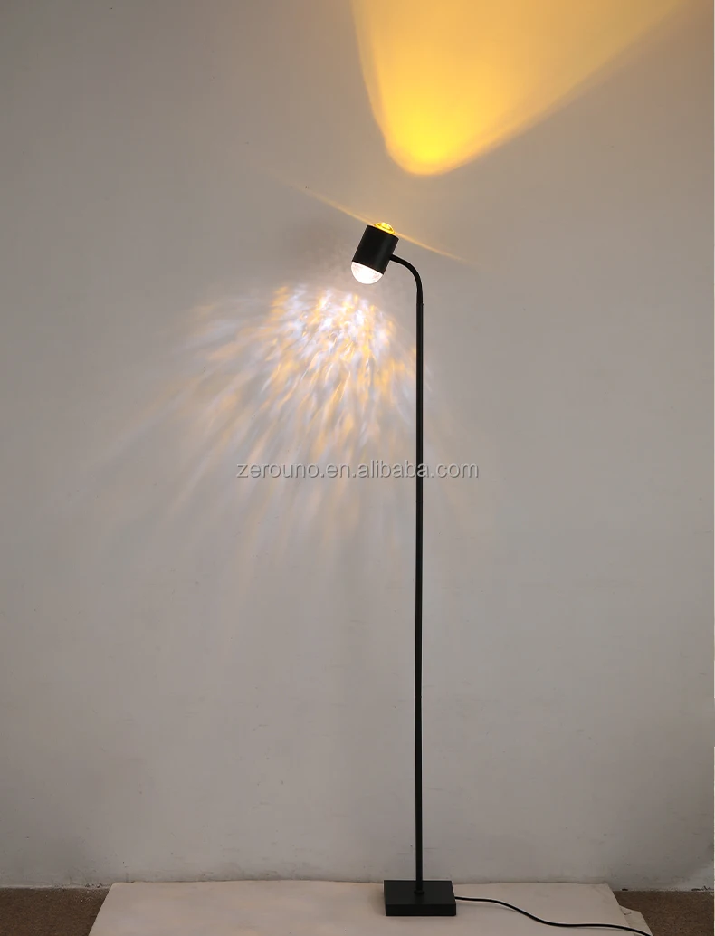 Modern Creative Water Ripple Floor Lamp Led Light Source Sunset Light ...