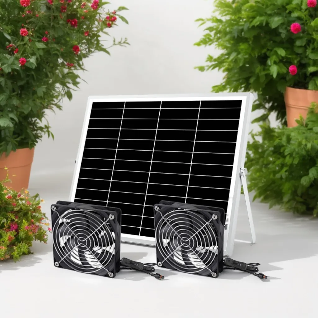 Mini Household Solar Fan Waterproof Fan Powered Solar Panel For Small ...