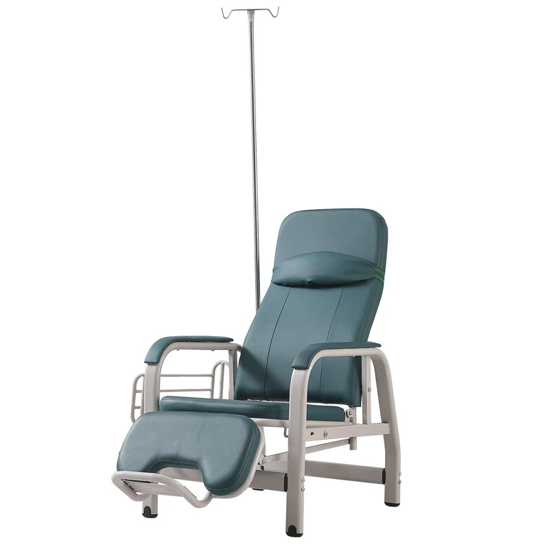 Hospital Furniture Infusion Chair With IV Pole Patient Transfusion ...