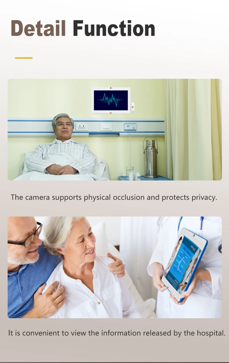 Wall Mounted Health Care Telehealth Medical Grade Hospital Android ...