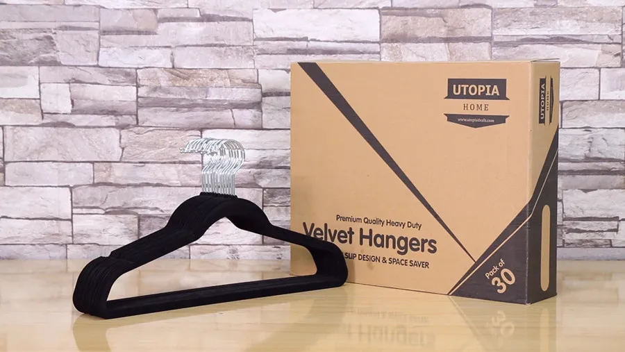 Various Styles Multicolor Velvet & Fabric Hanger Ultra-thin Non-skid ...