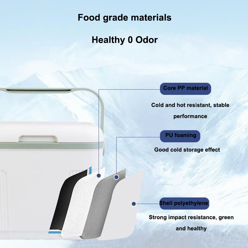 Insulated Commercial Dry Ice Cooler Box For Dry Ice Shipping Multi ...