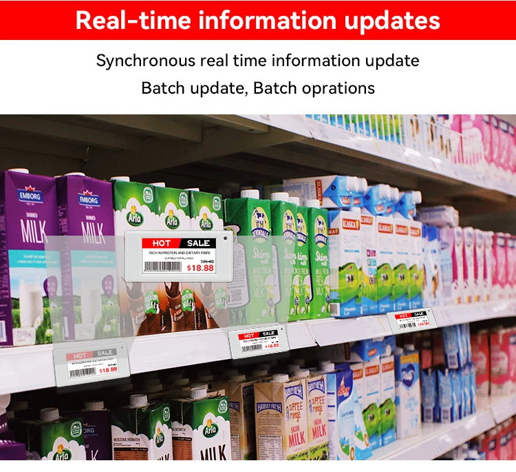 4.2" Digital Electronic Shelf Label Retail Label Display Price Tag Part ...