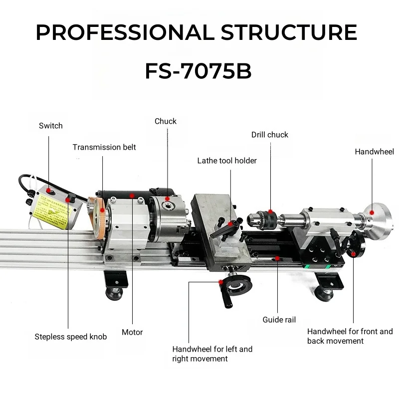 FS-7075B Billiard Pool Cue Repair Lathe Machine - Easy To Operate ...