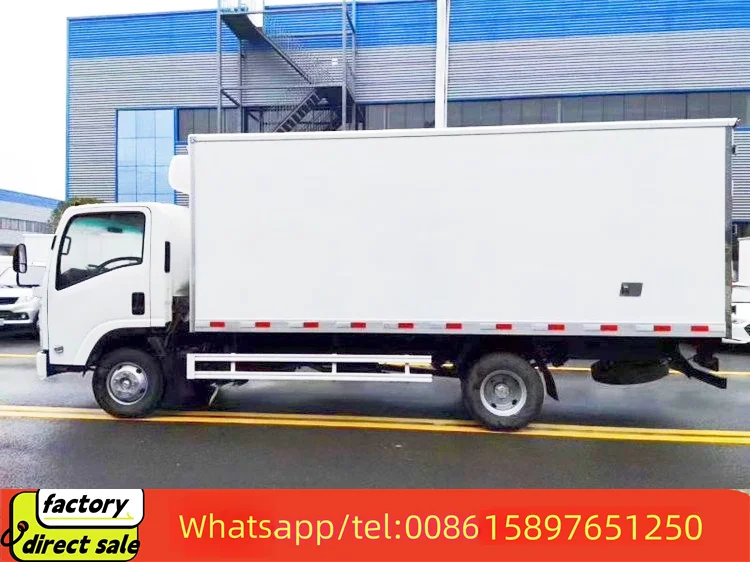 Japan Isuzu 5tons Refrigerated Cargo Body Trucks Cold Food Refrigerator ...