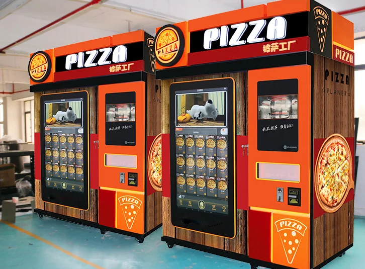 Italian Pizza Vending Machine With Infrared Oven Vending Pizza Machine ...
