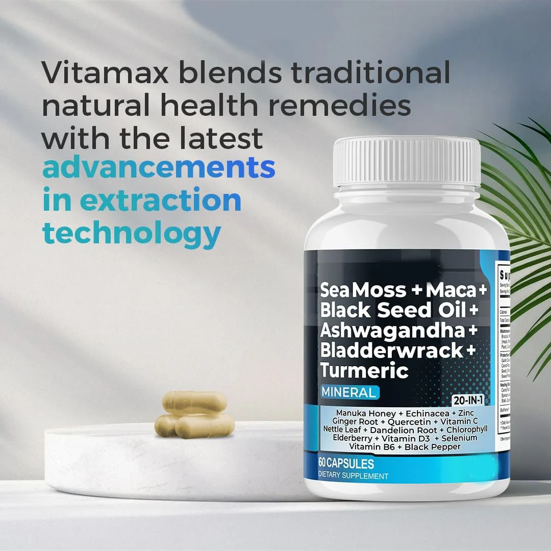 Quality Irish Sea Moss Capsules Wildcrafted Sea Moss Capsules With ...