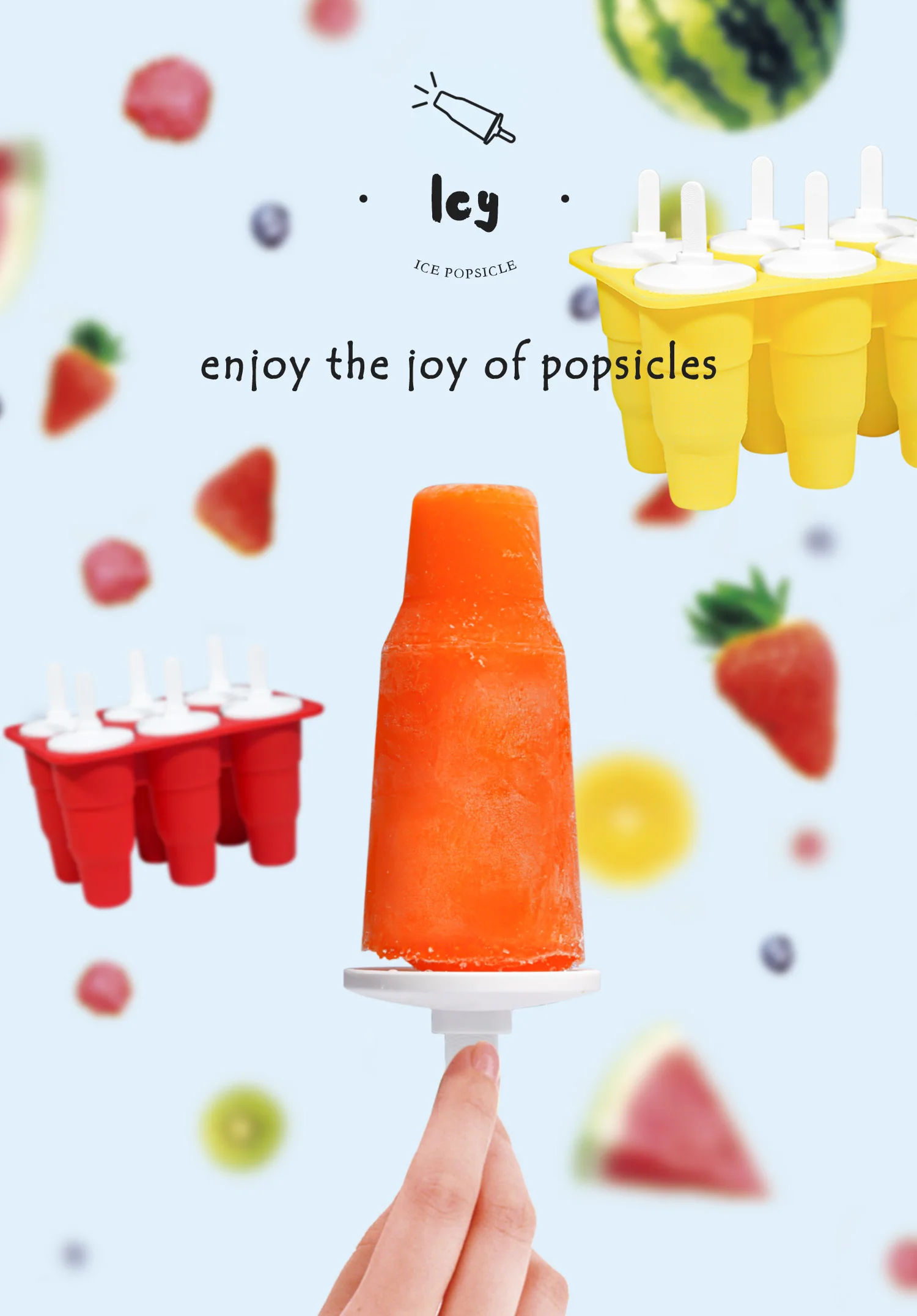 Big Shot Popsicle - Premium Ice Cream Molds for Family Use