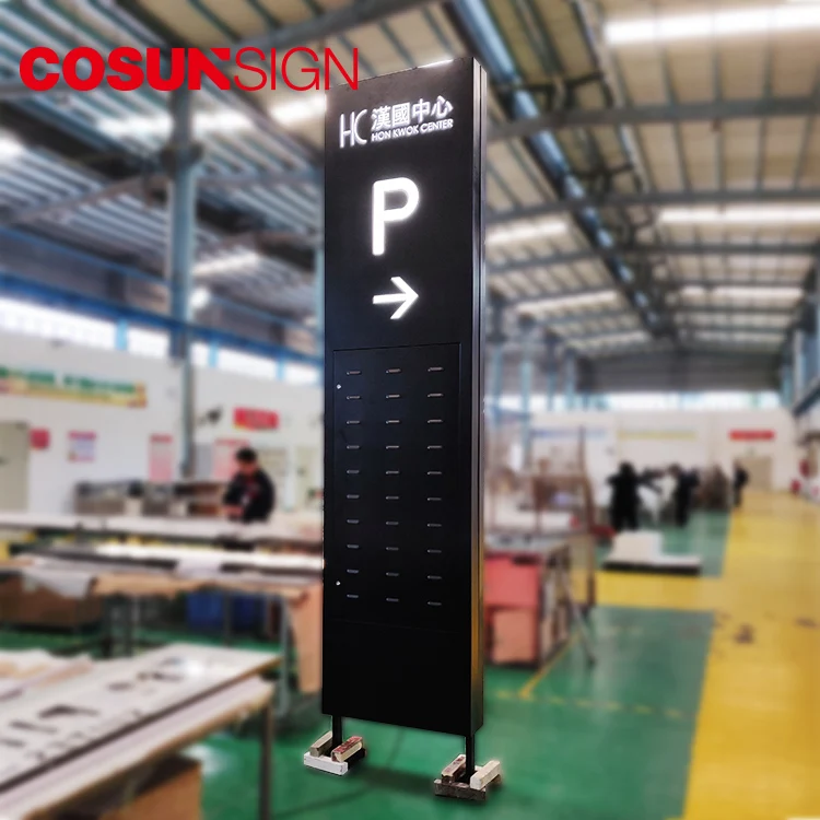 Pylon Sign Construction Drawings - Single Post Pylon Sign Outdoor