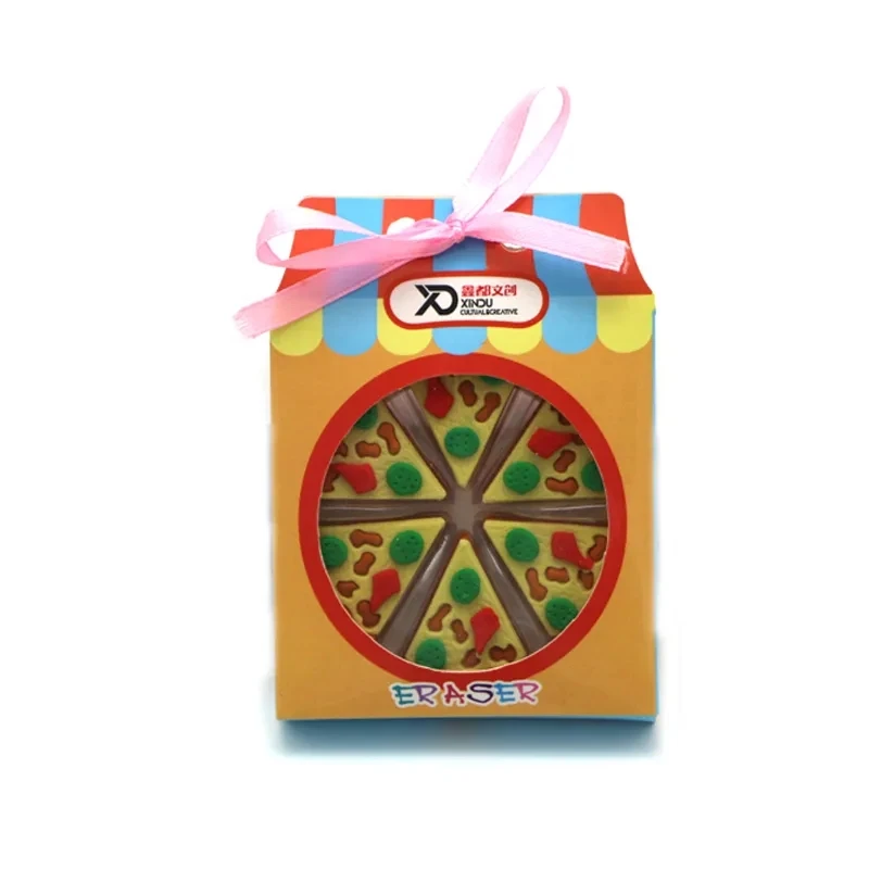 Soododo XDN0027 Foods Series Gift Set 3D Pizza Shaped Pencil Eraser ...
