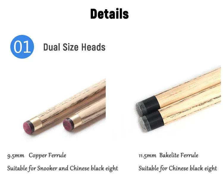 Ultra Low Deflection Carbon Fiber Pool Cue Shafts With Joint and ...