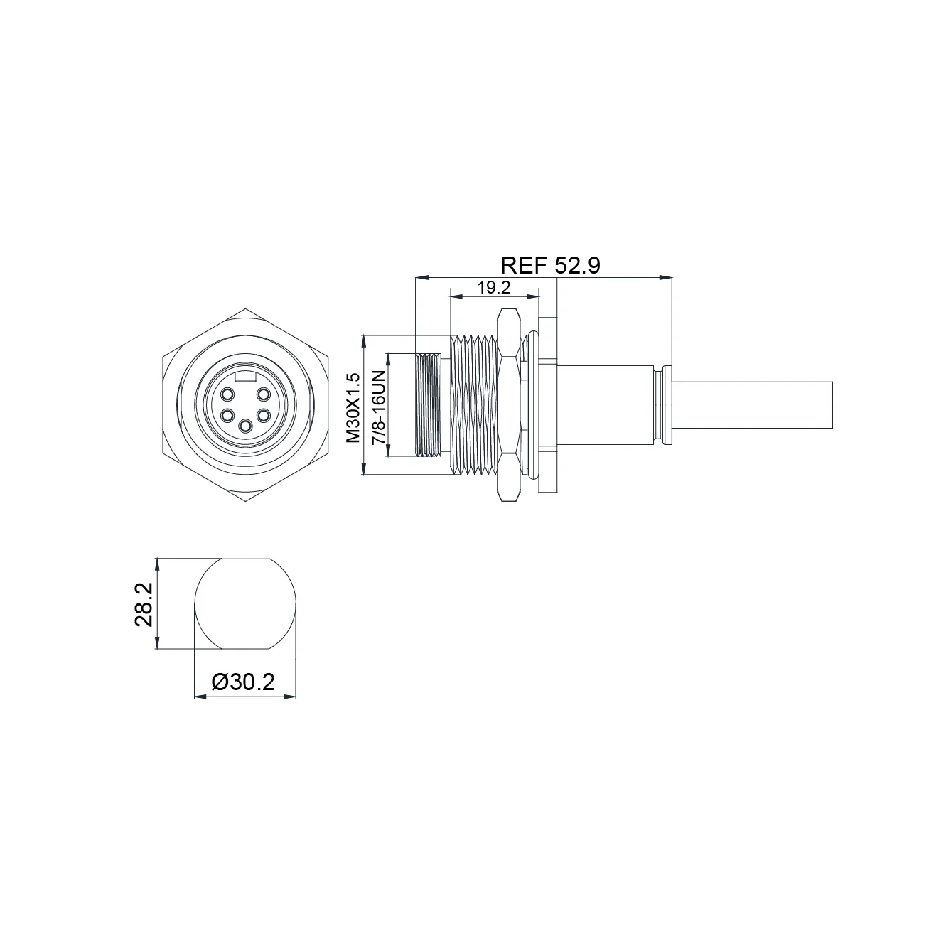 M8 Female 6 Pin Cable Assembly Circular Connector M12 Acode 02m Wire 8p - Buy Shield Connector ...