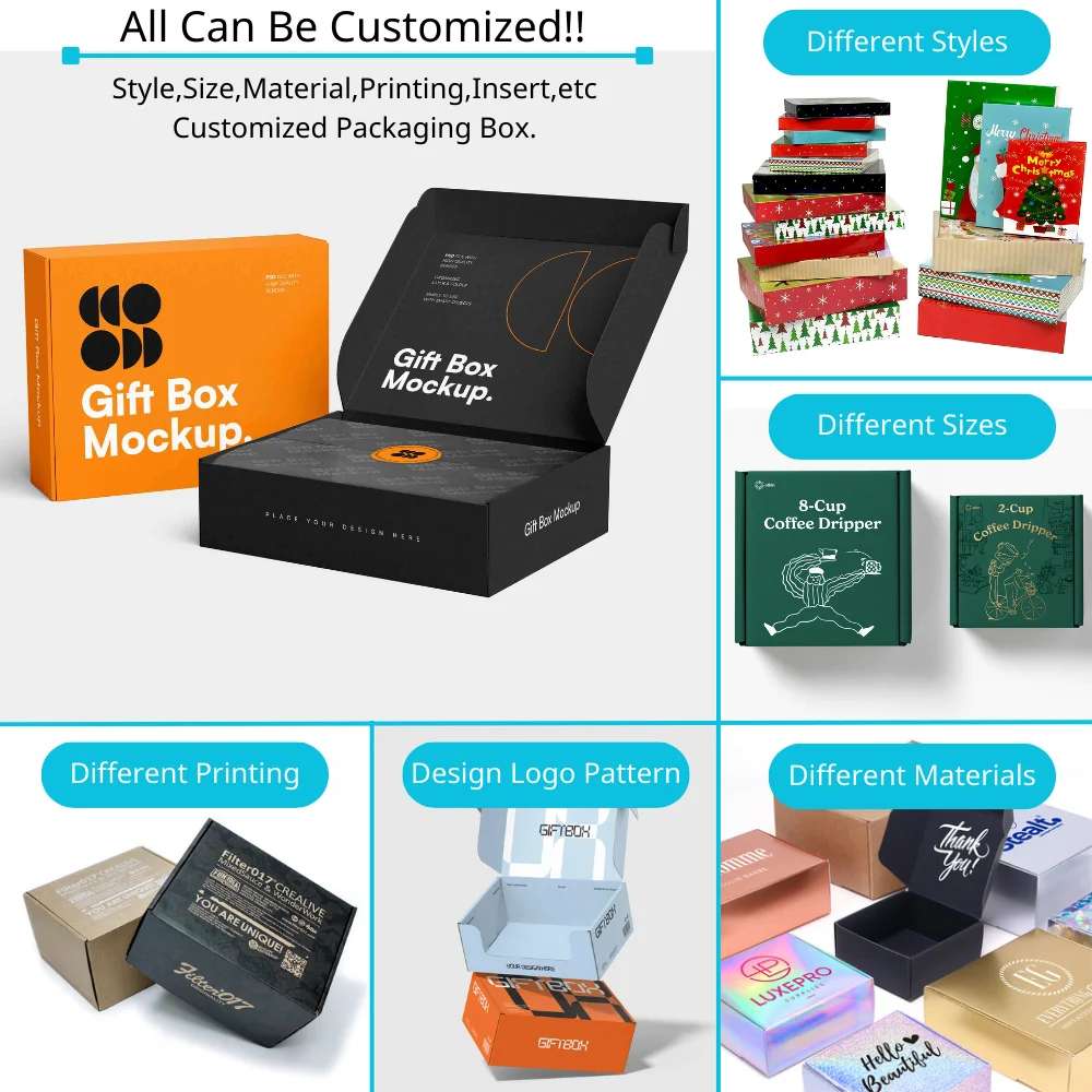 Custom Size Printed Pink Cardboard Subscription Box