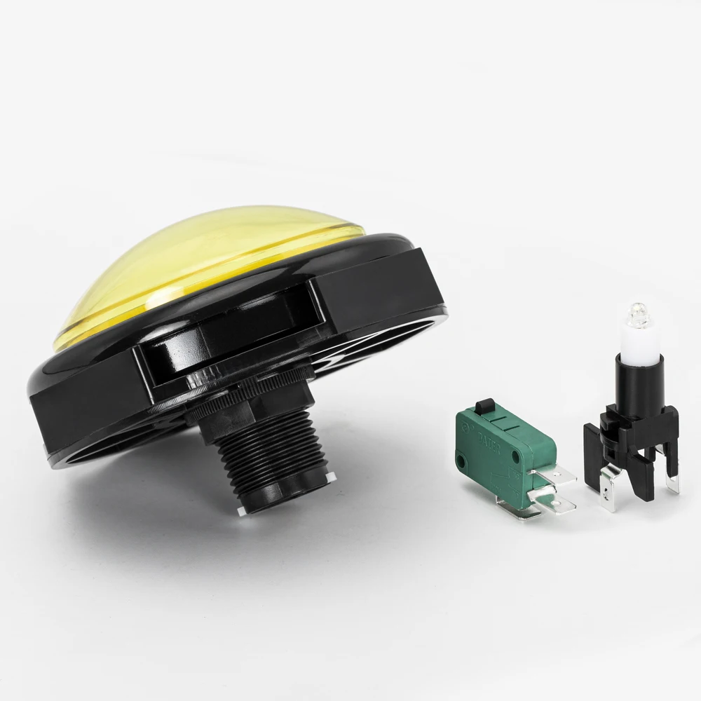 100mm Dome Shaped Jumbo LED Illuminated Arcade Buttons