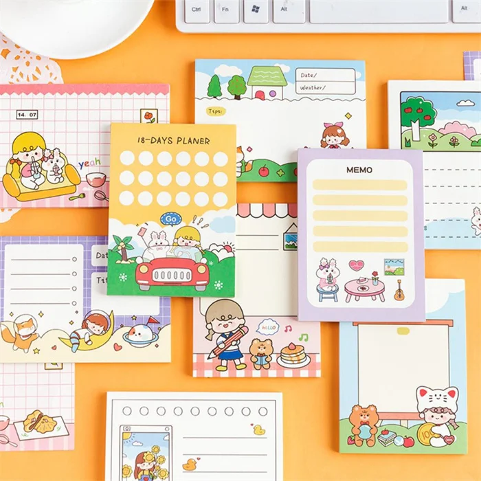 Japanese Stationery - Cute Designs Memo Pads & Sticky Notes