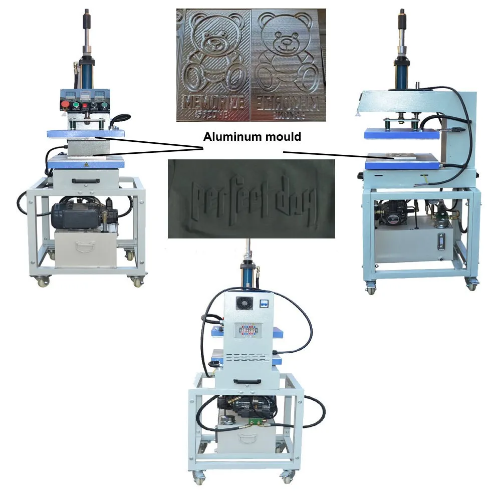 3D Concave Convex Heat Press Embossing Machine for Fabric