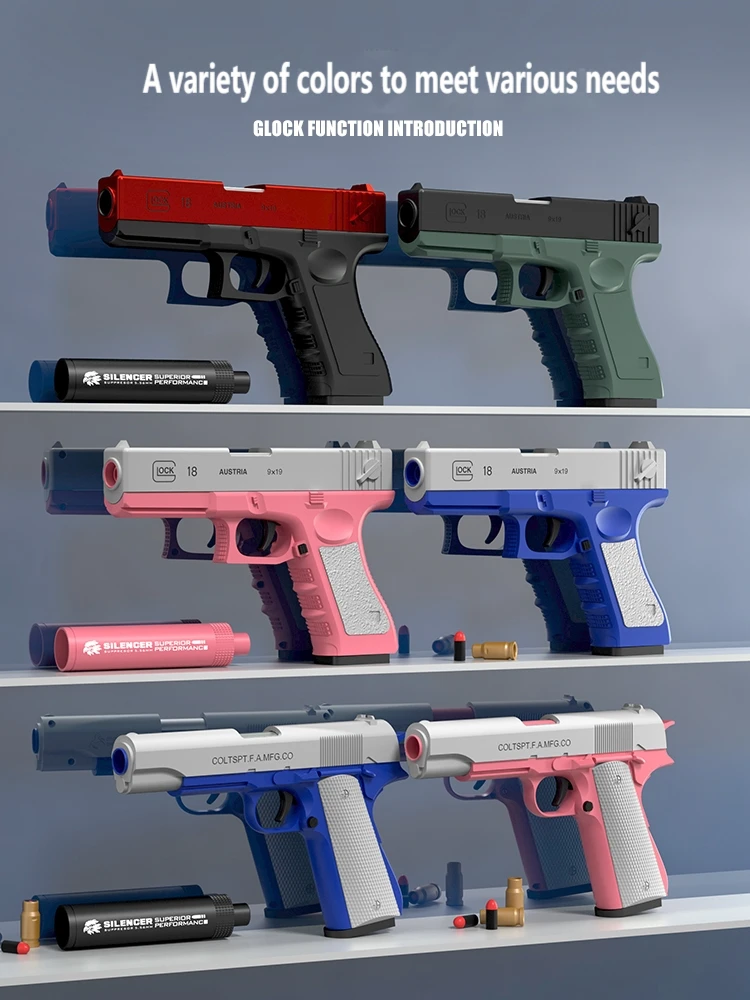 New Shell-throwing Soft Shotgun Children Toy Sponge Soft Play Boys And ...