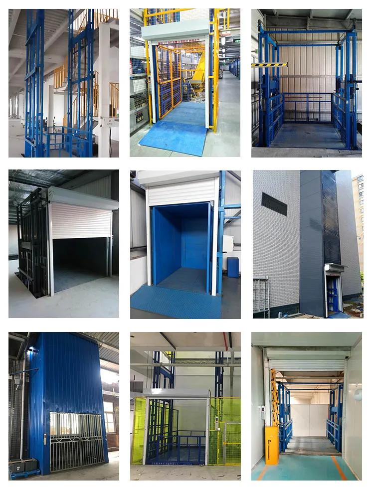 Cargo Garage Lift Electric Hydraulic Lifting Platform Fixed Track Hoist ...
