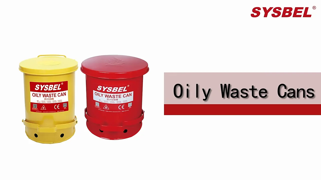 Sysbel Osha Standard 21 Gal 79.5 L Fireproof Red Disposing Of Oily ...