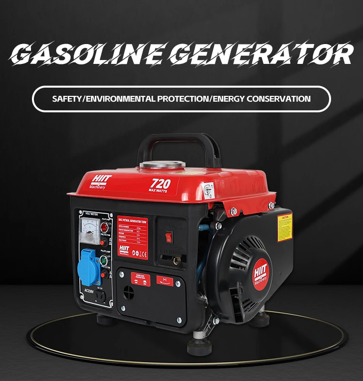 220v 650W Single Cylinder 2 Stroke Mini Gasoline Generators Portable ...
