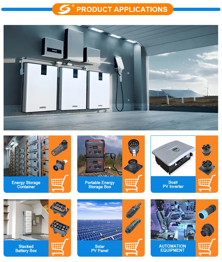 High Quality 4+10-80A Black Stacked Energy Storage Socket Brass Nylon ...