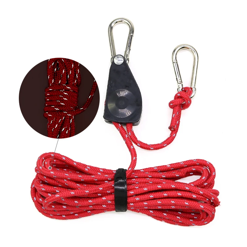 1/4 Inch 150lbs Reflective Rope Ratchet Tie Down for Light Duty ...