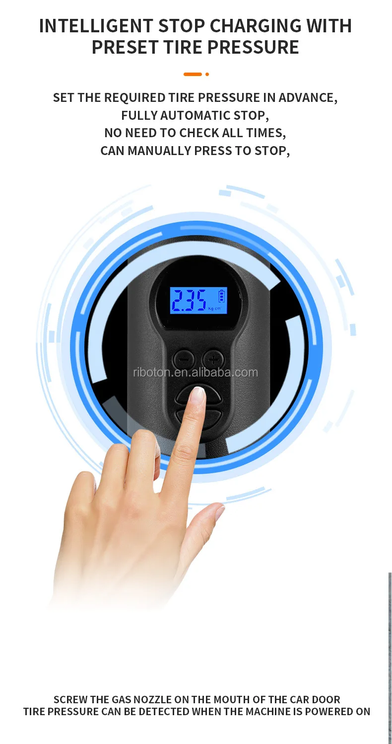 12v Mini Automatic Car Tire Inflator With Ce Lighter Interface 12v Car ...