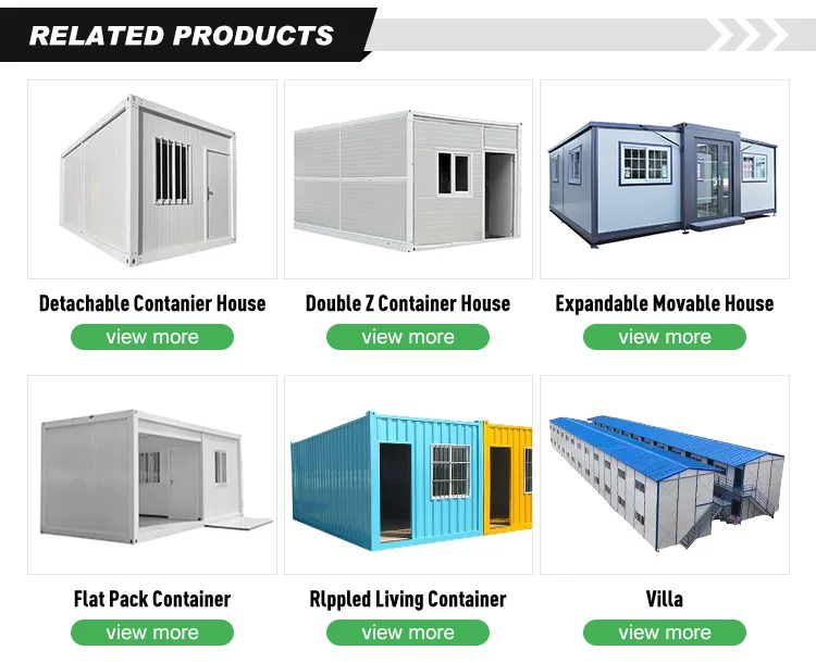 Prefabricated Access Control Box Fast Assemble Hostel Prefab Container House Double Storey ...