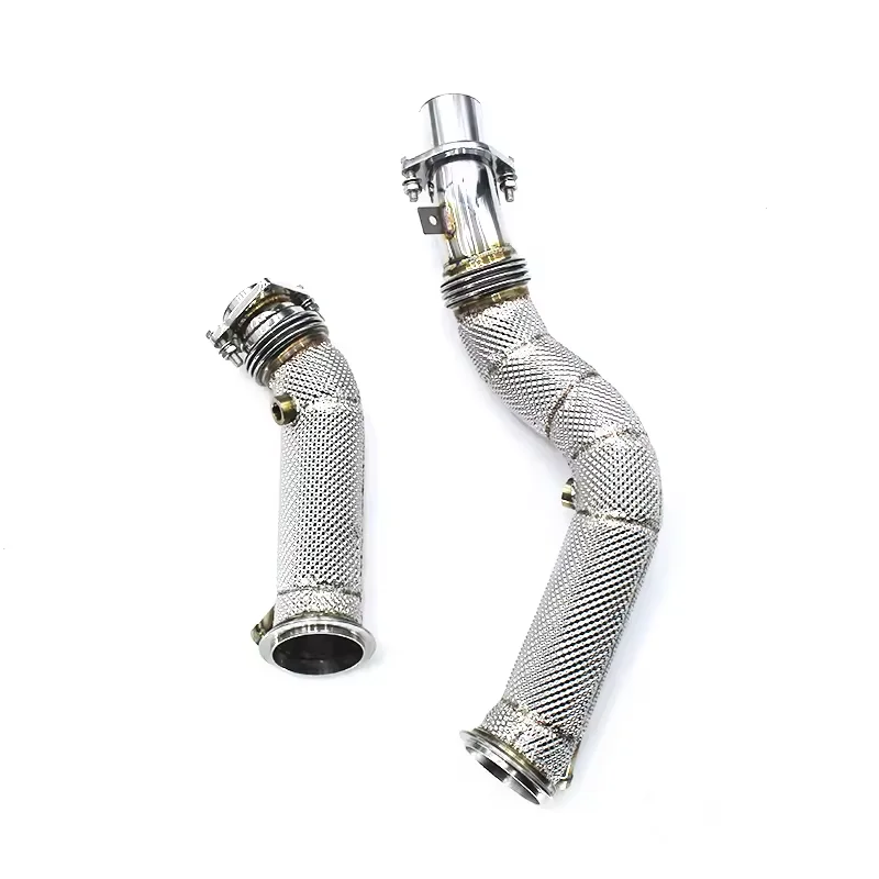 COC Factory Custom Sport Exhaust downpipe For BMW M4 F80 F82 3.0T S55 ...