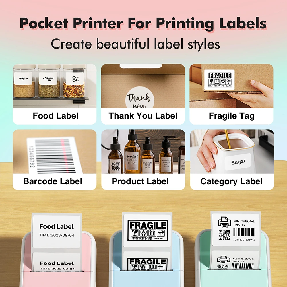 Mini Portable Thermal Printer - Perfect for Tik Tok Labels