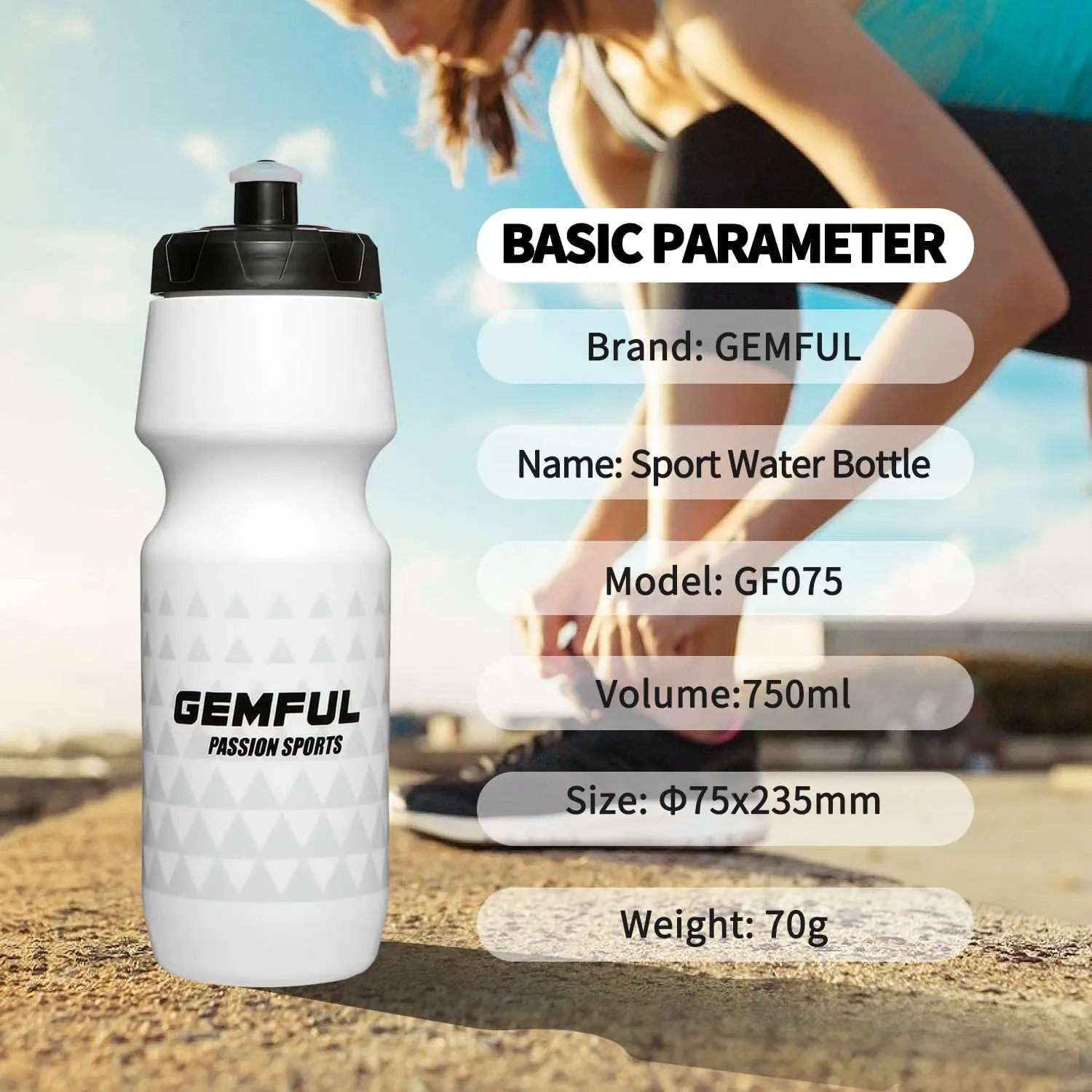 750ml Custom Gym Bottle - Durable, Reusable & Sustainable