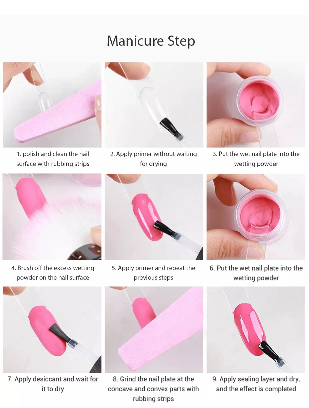 Customization Nude Color Dip Powder Nail Supplies Polvo Acrilico Nails ...